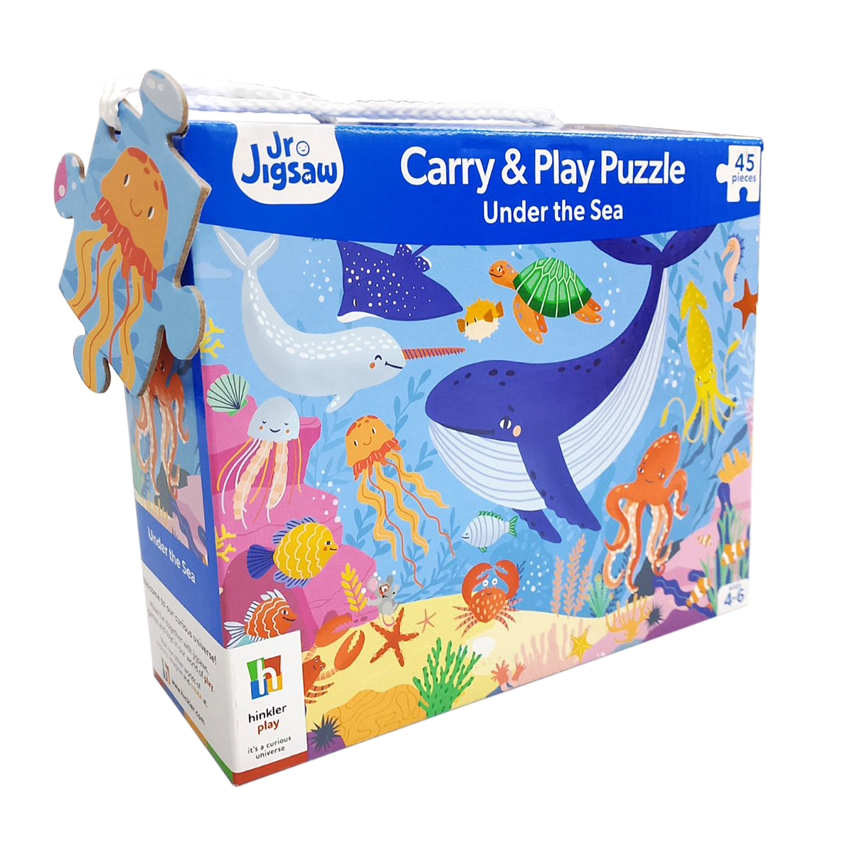 Learning is Fun. JR JIGSAW CARRY AND PLAY PUZZLE-UNDER THE SEA