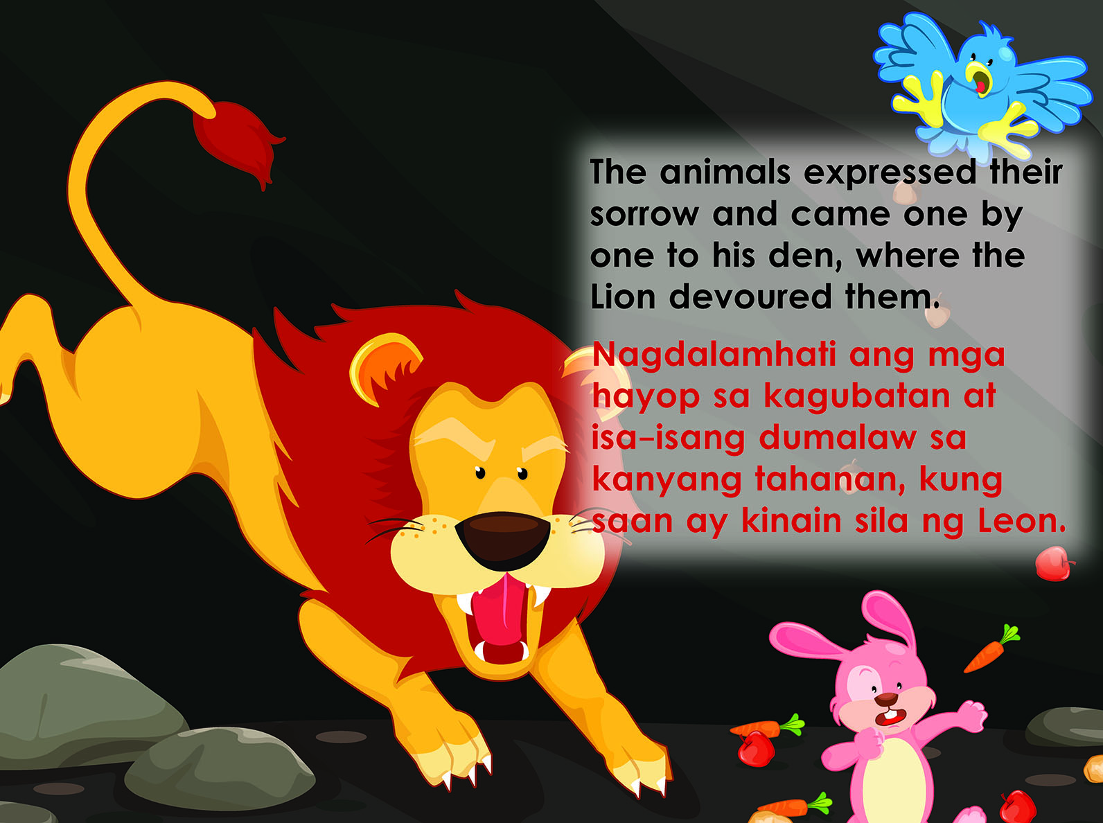 Learning is Fun. JUMBO BOOK (NEW)-THE SICK LION