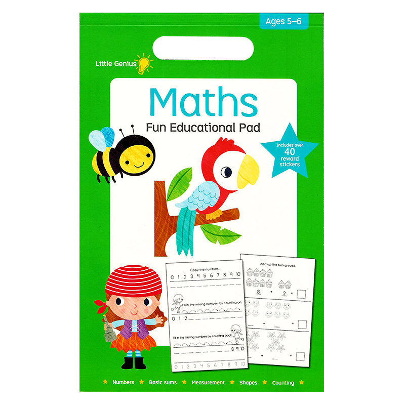 Learning is Fun. LITTLE GENIUS FUN EDUCATIONAL PAD-MATHS Learning is Fun. LITTLE GENIUS FUN EDUCATIONAL PAD-MATHS
