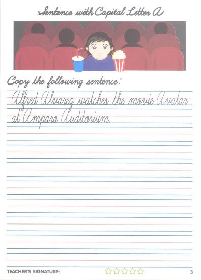 Learning is Fun. NEW MY VERY FIRST CURSIVE WRITING BOOK-SENTENCES