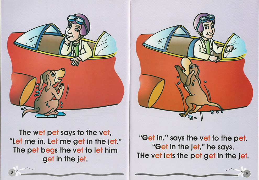 Learning is Fun. PHONICS IN READING-VET IN A JET & BEN AND RED HEN-BOOK 2