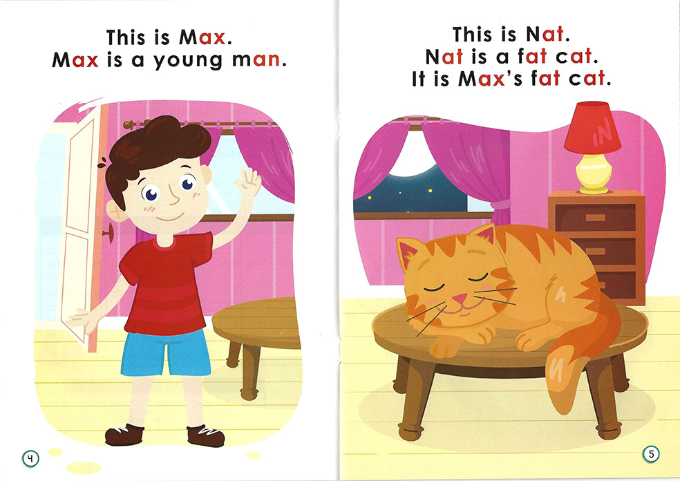 Learning is Fun. SMART KIDS PHONICS IN READING BOOK 1-MAX & THE PALS