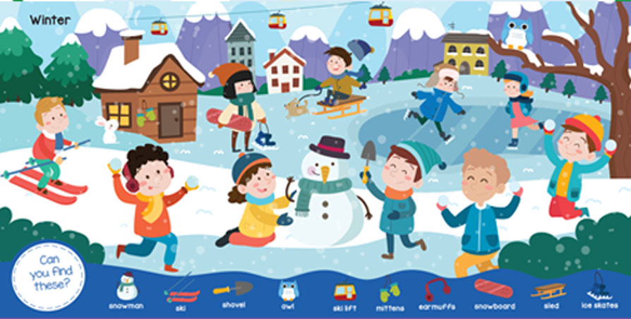 Learning is Fun. SMART KIDS SEEK & FIND-SEASONS