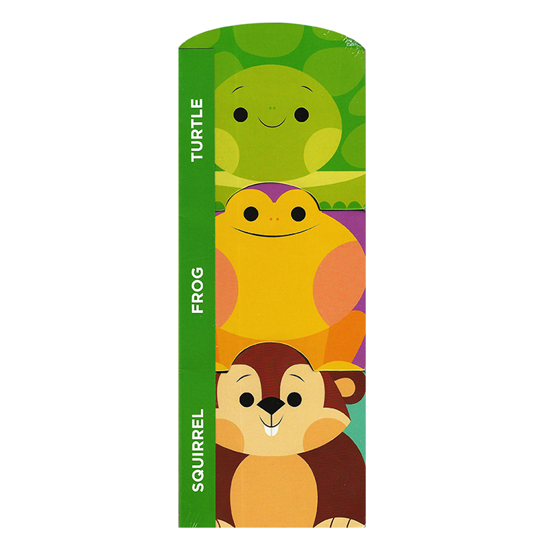 Learning is Fun. STACK BOOK-SQUIRREL,FROG,TURTLE - BACKYARD ANIMALS