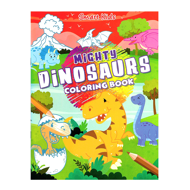 Learning is Fun. SMART KIDS COLORING BOOK-MIGHTY DINOSAURS