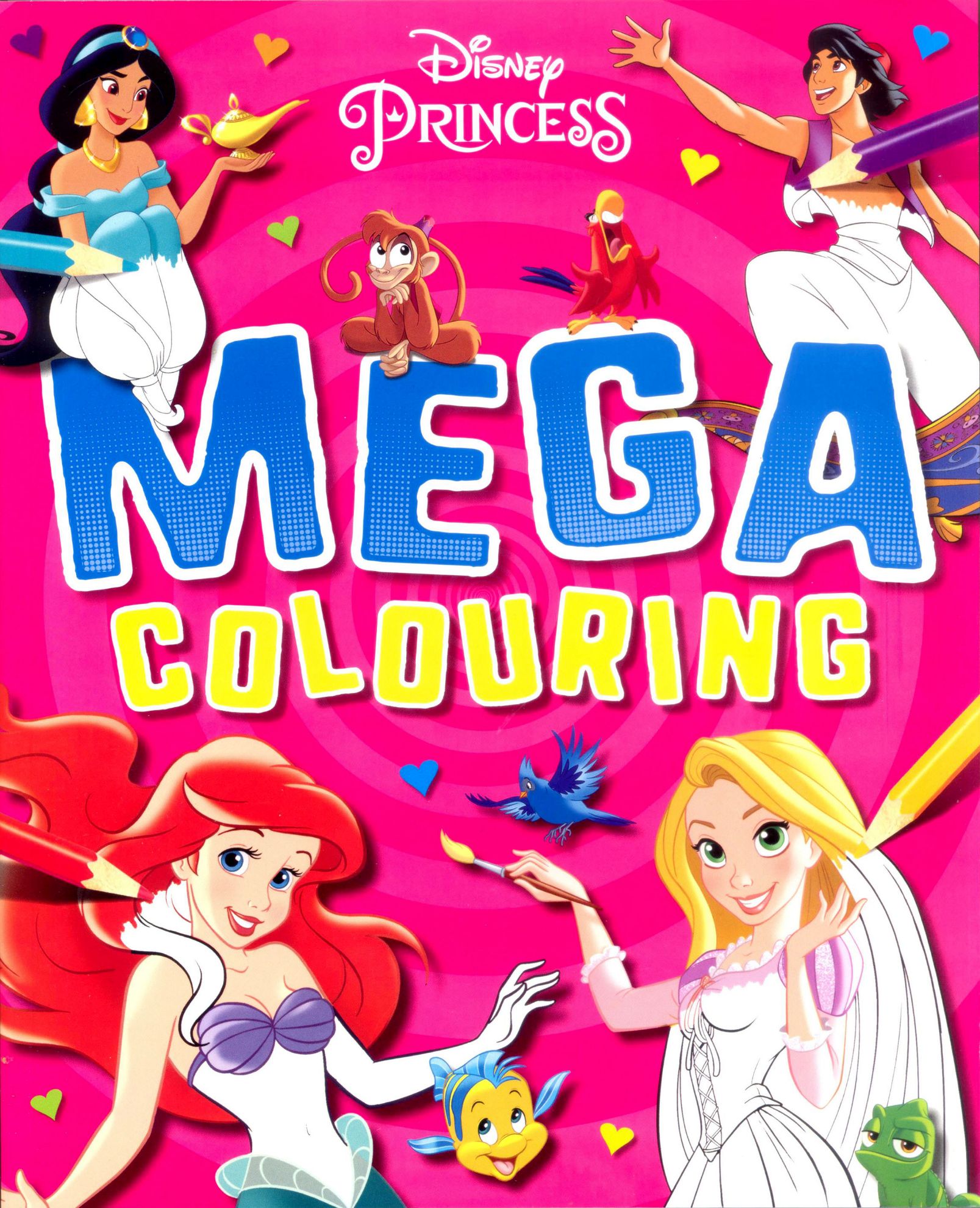 Learning is Fun. DISNEY MEGA COLORING 160PP-PRINCESS