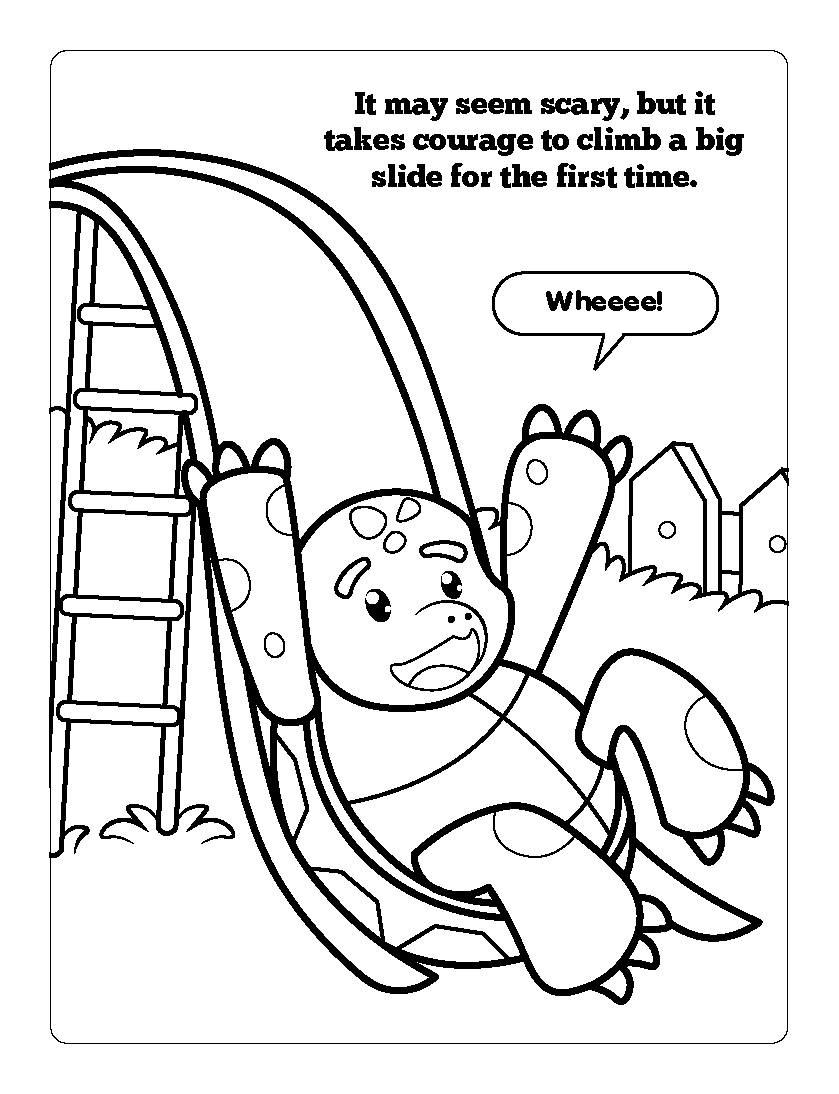 Learning is Fun. SMART KIDS COLORING BOOK WITH COURAGE